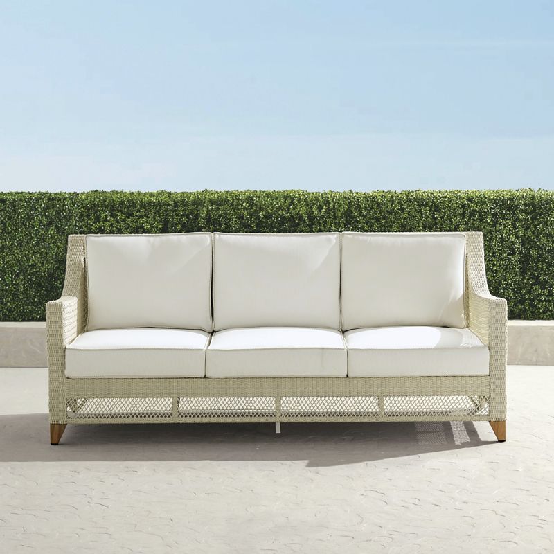 Frontgate Graham Sofa With Cushions In Shell Finish | ModeSens