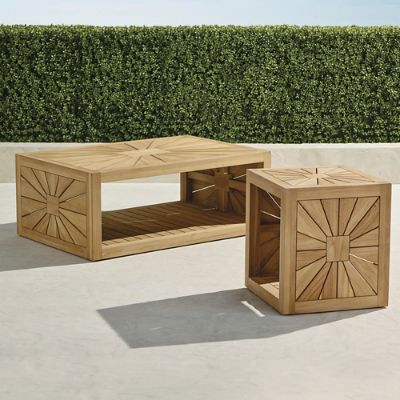 Aiden Tables in Natural Finish | Frontgate