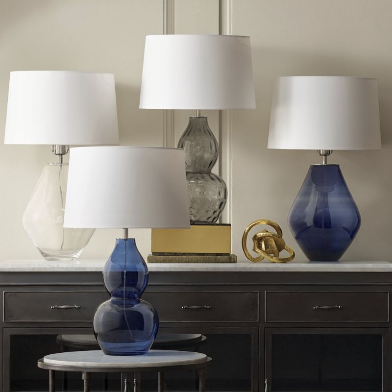 Frontgate Bonaire Table Lamp In Textured In Charcoal | ModeSens