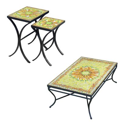 Balencia Bronze Rectangular Side Table | Frontgate