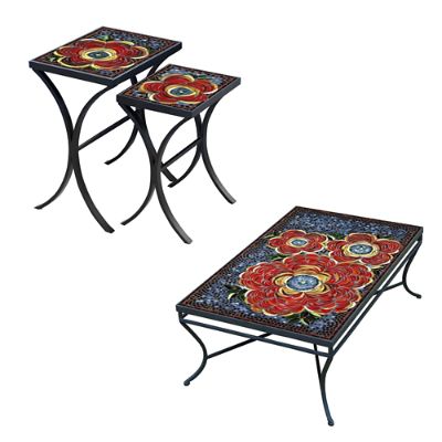 Balencia Bronze Rectangular Side Table | Frontgate