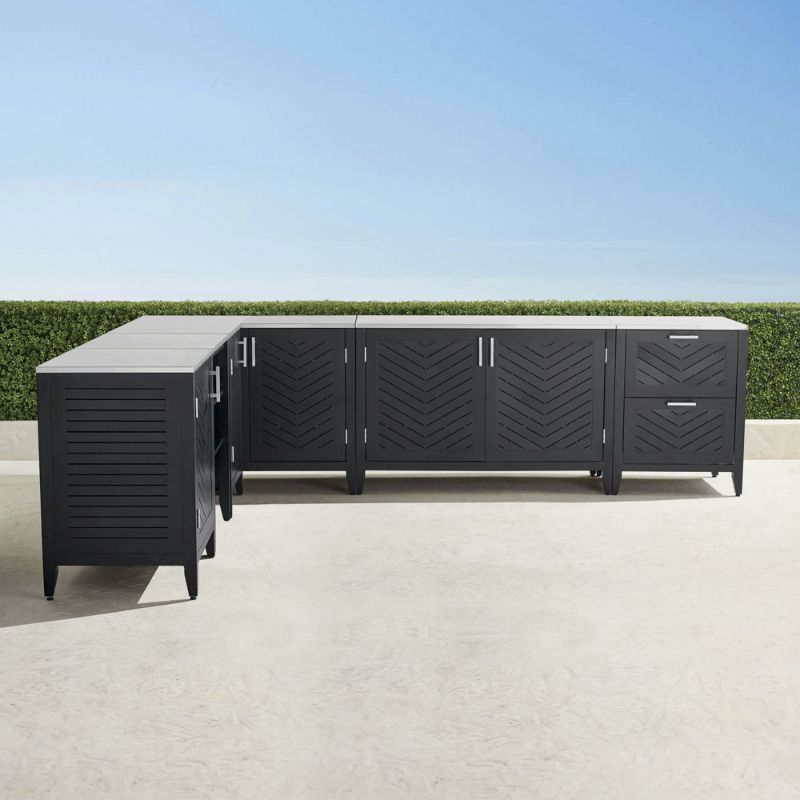 Frontgate Westport 5-pc. Outdoor Kitchen Set In Aluminum | ModeSens