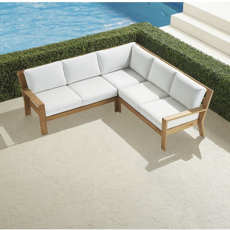 Frontgate Calhoun 5-pc. Teak Modular Set In Natural | ModeSens