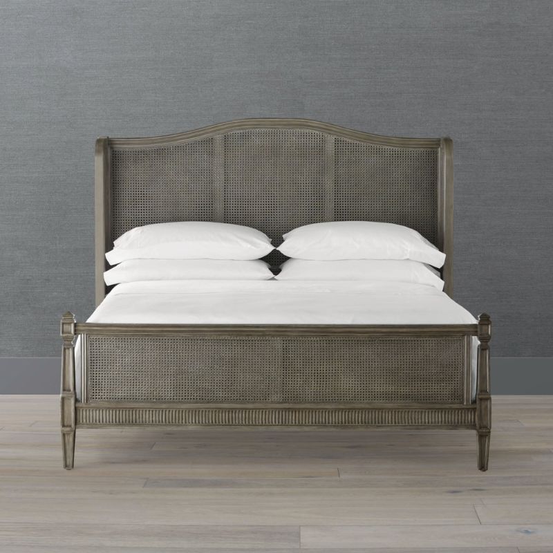 Frontgate Marion French Cane Shelter Bed In French Grey | ModeSens