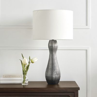 Blue and White Ming Table Lamp with Linen Shade | Frontgate