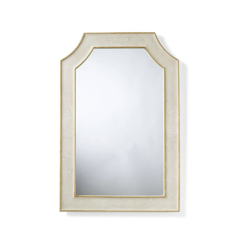 Frontgate Natalie Shagreen Wall Mirror In Brown | ModeSens