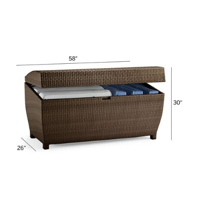 All-weather Wicker Storage Chest | Frontgate