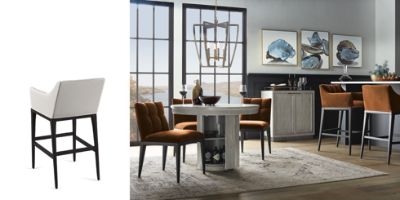 The Perfect Match (or Mix): Coordinating Bar Stools and Dining Chairs ...