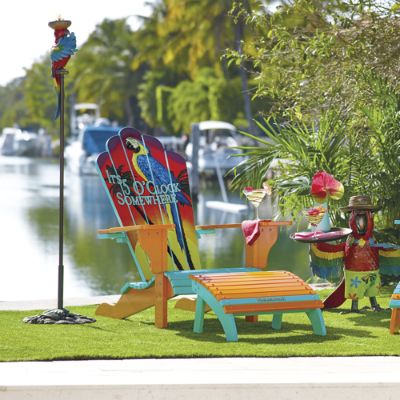 Margaritaville 5 O'Clock Somewhere Adirondack Chair and Ottoman | Frontgate