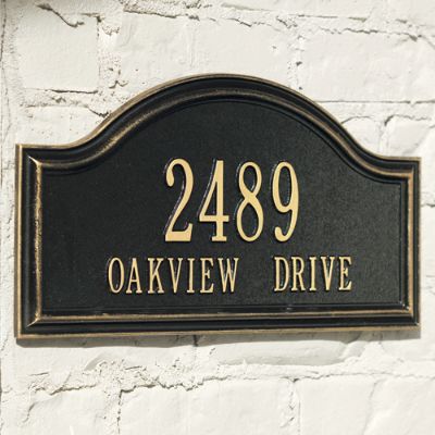 Oakview Address Plaques - Frontgate